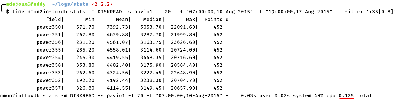 nmon2influxdb stats for large systems